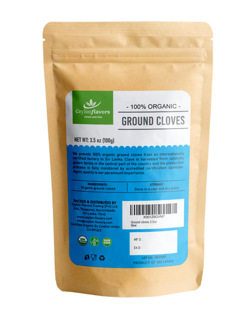 Organic Ground Cloves powder 3.50 oz CEYLONFLAVORS FRESH AND PURE ...