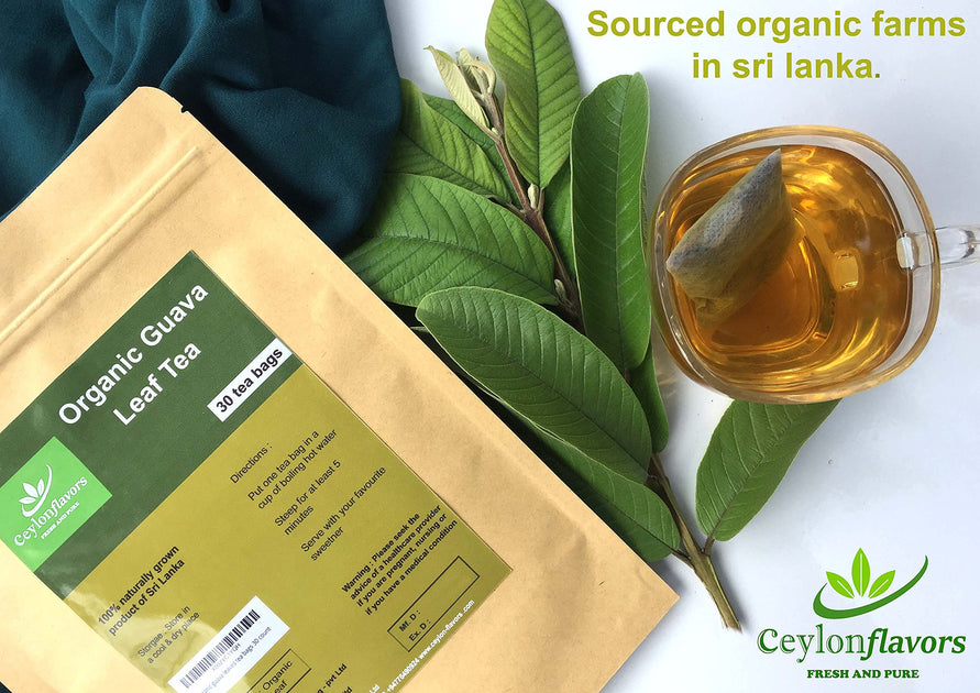 Naturally grown guava leaves tea bags / 30 count – Ceylon Flavors ...